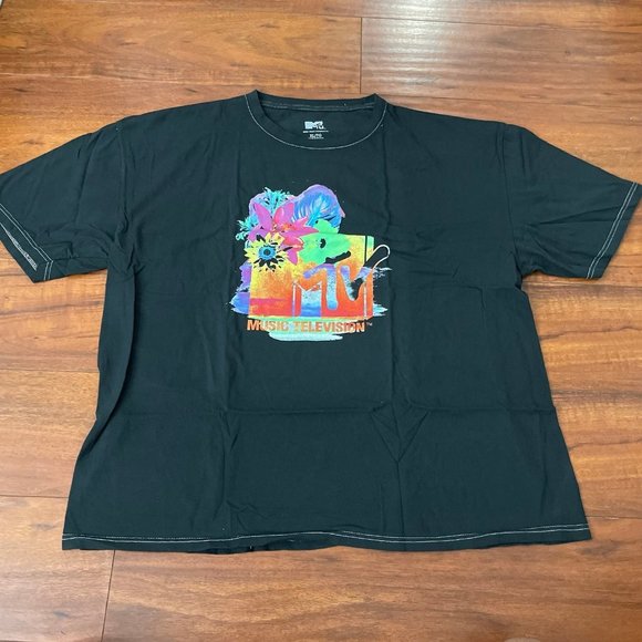 MTV | Shirts | New Mtv Music Television Black Vintage Tshirt Sz Xl ...